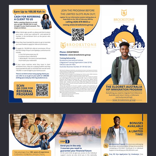 Designs | Design Trifold Pamphlet for Premium Education/Immigration ...