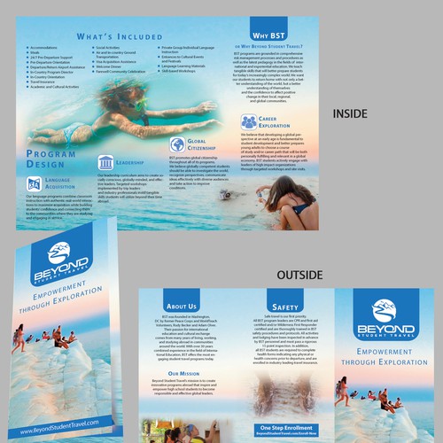 Create an exciting/adventurous/fun/professional brochure for Beyond ...