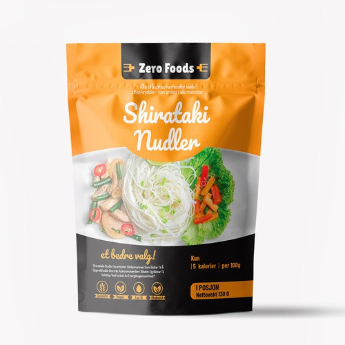 Design the packaging for ready to eat and healthy low calorie noodles ...