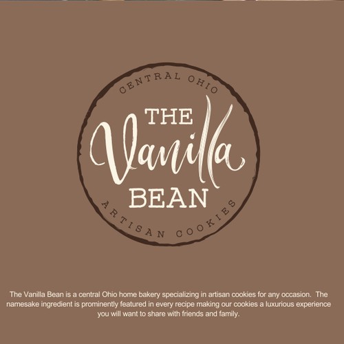 A logo for The Vanilla Bean: artisan cookies from a home baker. | Logo ...