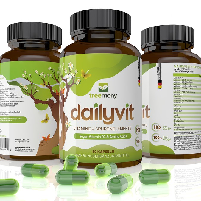 Label Design for a multivitamin supplement! | Product label contest