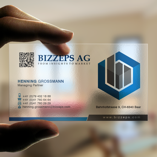 bizzeps ag: new vcard design | Business card contest