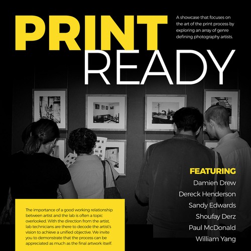 Event - Photography Fine Art Exhibition Poster | Postcard, flyer or ...