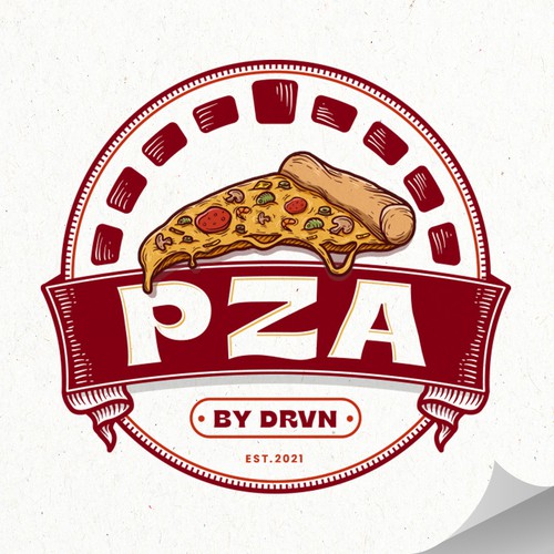 Red Pizza Restaurant Logos