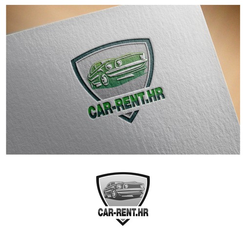 Create a logo for car rental company that will fit in current website ...
