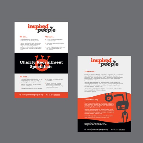 Design a flyer to appeal to Senior Charity Sector Managers | Postcard ...