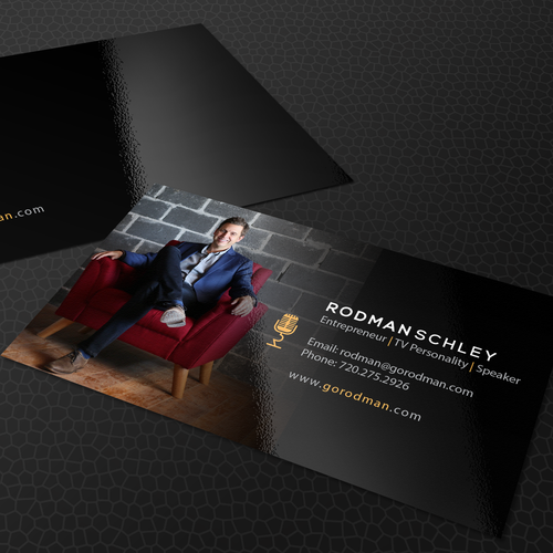 Television Host & Public Speaker Seeking Personal Brand Business Card ...