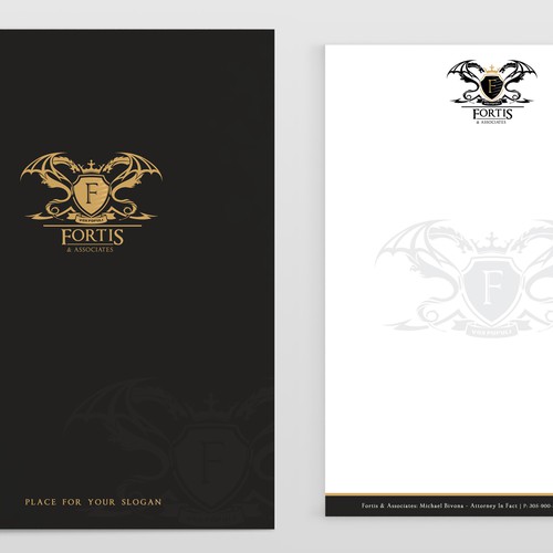 Bring your "A" game and create a high end, luxury letterhead for Fortis ...