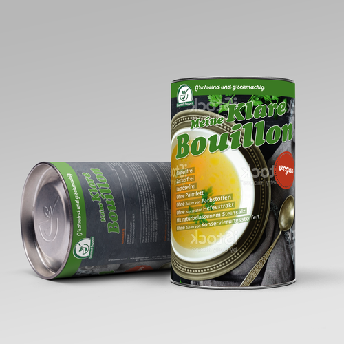 Packaging / banderole design for a vegan instant soup PREMIUM needed ...