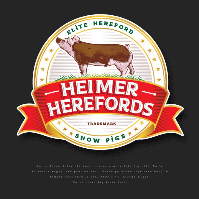 Show Pig Farm Design! That's a new one! | Logo design contest