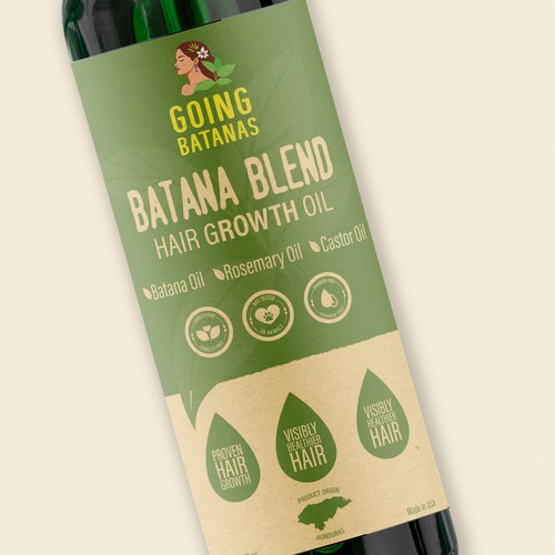 Designs | Design Product Label for Innovative Batana Blend Hair Growth ...