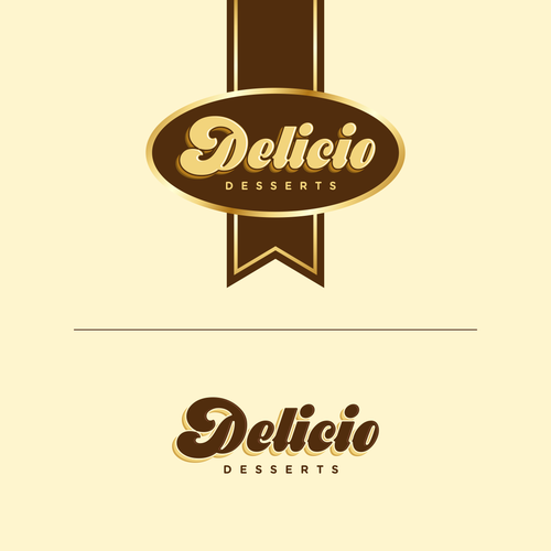 Creer un logo pour la marque de dessert Delicio, bientot disponible ...