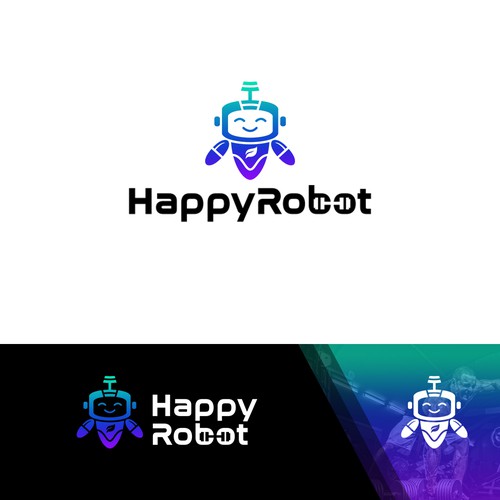 Designs | Design a fitness logo inspired by a happy robot | Logo design ...