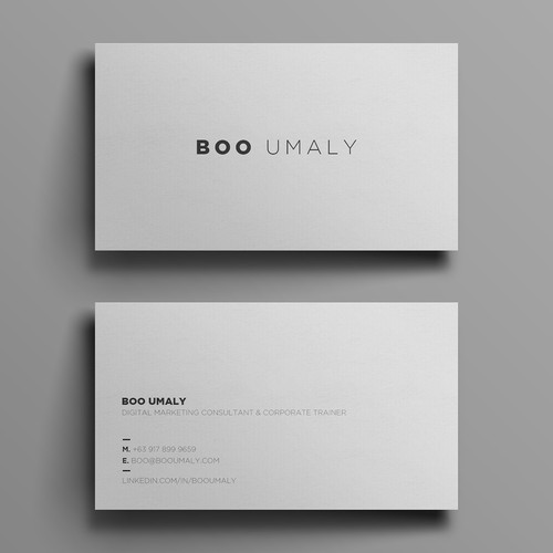Simple business card for a corporate consultant practice | Business ...