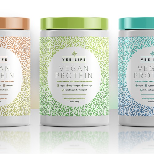 Label Design for a Vegan Protein Powder! | Product label contest