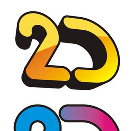 "2D" logo - simple clean vector brand logo for the letters 2D | Logo ...