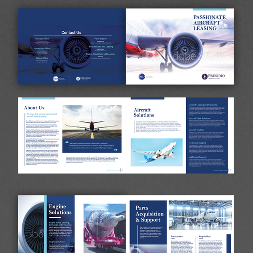 Aviation Leasing Company needs a powerful brochure | Brochure contest