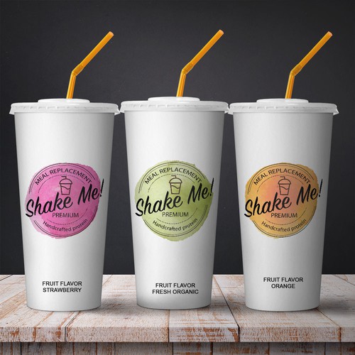 Shake Me! healthy protein shake "to go" service bar | Logo design contest
