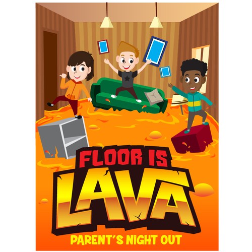 Cartoon Lava Monster Poster | Poster contest