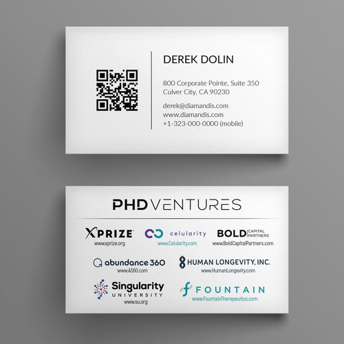 Business Card for World Renown Entrepreneur | Business card contest