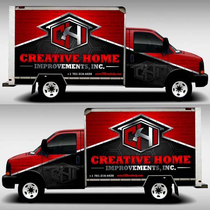 Bad ass Box truck design/wrap. | Car, truck or van wrap contest