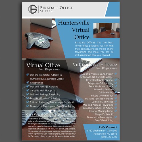 Virtual Office Flyers | Postcard, flyer or print contest