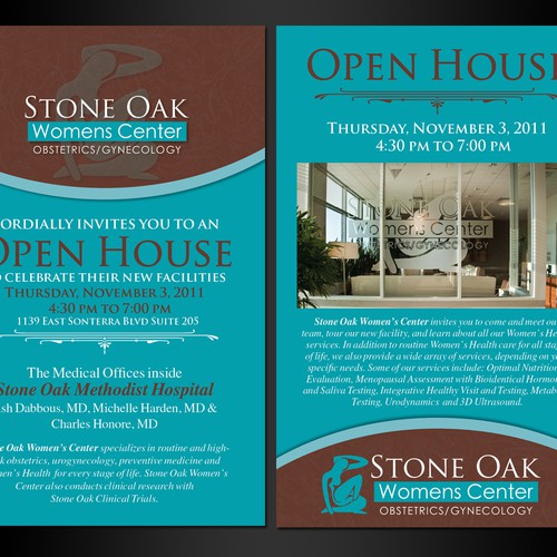 Design an Upscale/Elegant Invitation for an Open House for a Medical ...