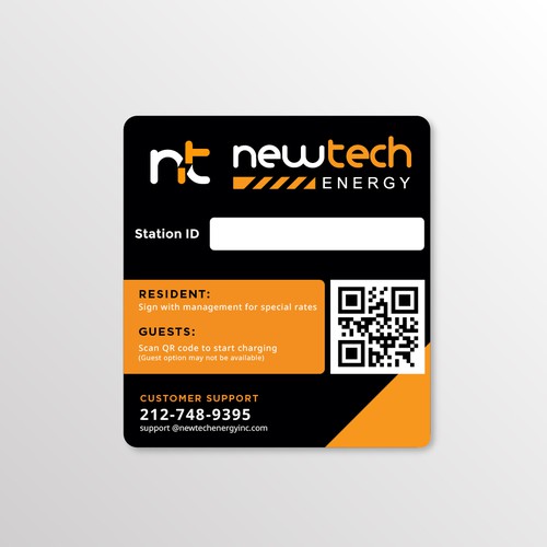 Designs | EV charging station label | Product label contest