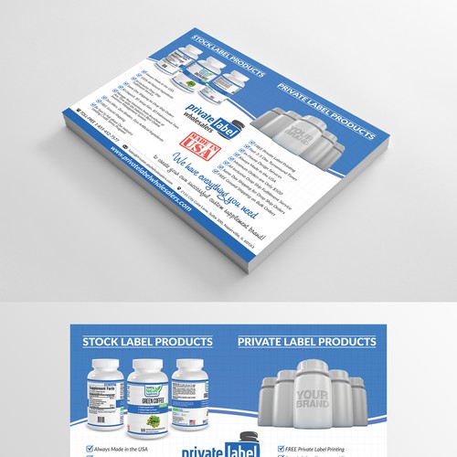 Create a captivating Private Label Wholesaler Flyer | Postcard, flyer ...