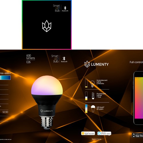 Designs | We need to create a sophisticated package for smart lamps ...