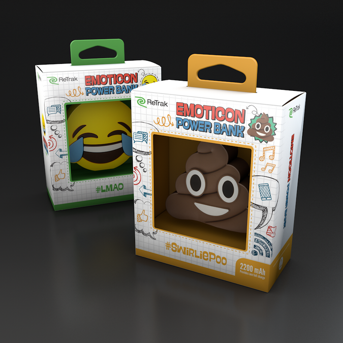 Design a fun and eye catching package for Emoji power bank! | Product ...