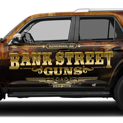Outlaw Truck for Gun Shop | Car, truck or van wrap contest
