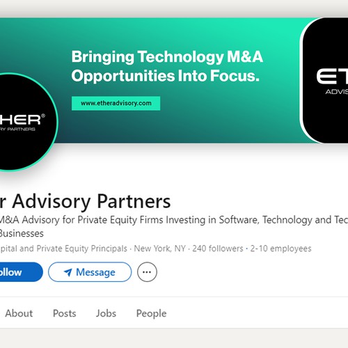 Designs | LinkedIn personal and company profile banner design - Tech M ...