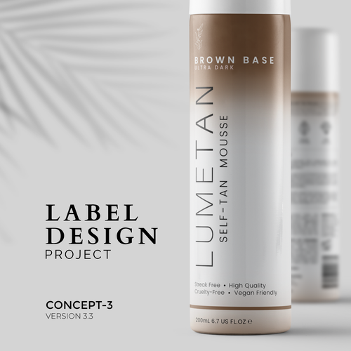 Designs | URGENT: Ultra Dark Self-Tan Mousse [Label Design - Front/Back ...