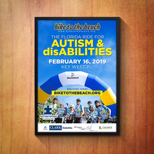 Re-Design Poster for Autism and disABILITY Charity Bike Ride | Poster ...