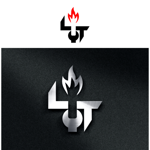 Descriptive logo for "Lit Fire alarm and security" company that ...