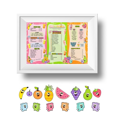 FUN, CREATIVE, MENU DESIGN NEEDED! | Menu contest