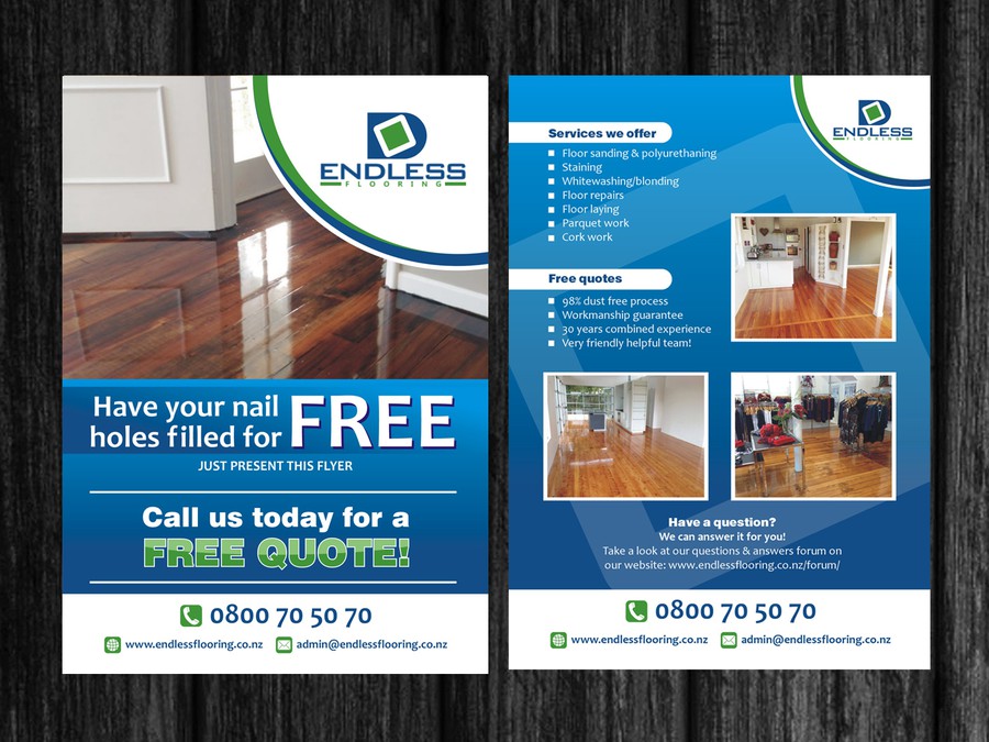 Help Endless Flooring with a new postcard or flyer | Postcard, flyer or ...
