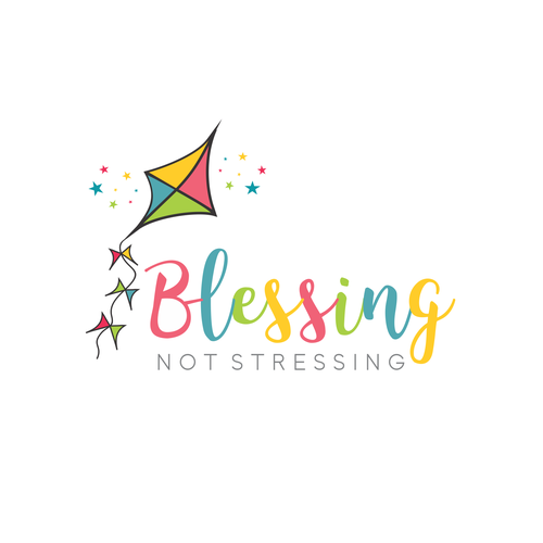 Blessing Not Stressing Logo (Podcast/Blog) | Logo design contest