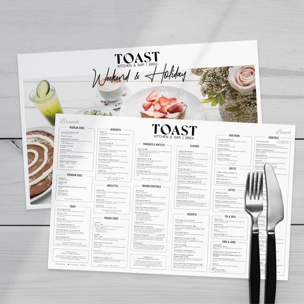 Bar & grill menu design | Menu contest | 99designs