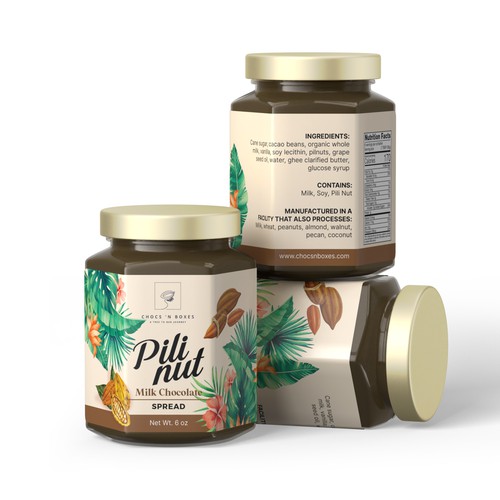 Designs | Create a luxurious, tropical sticker for pili nut milk ...