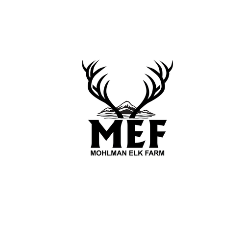 Create a elk antler illustrated logo using our bull image for Mohlman ...
