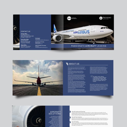 Aviation Leasing Company needs a powerful brochure | Brochure contest
