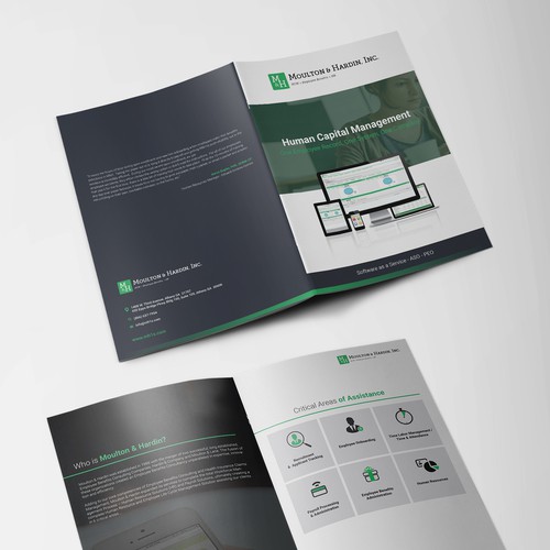 Create High Tech Brochure for a Human Capital Management Technology ...