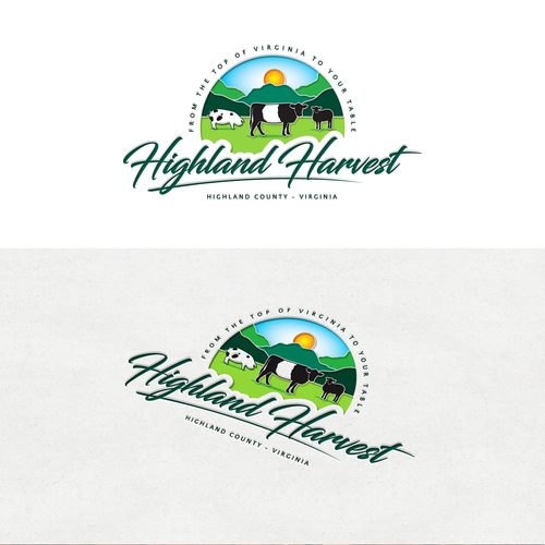 Highland Harvest- Logo and branding for artisanal farm on-line shopping ...
