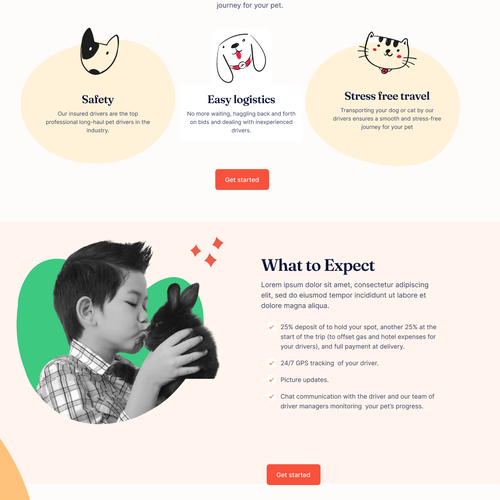 Designs | Pet lovers!!! Uber for Pets (full wireframe attached)