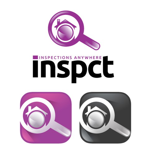 Create for us a modern "inspection" logo for Inspct, the "Inspections ...