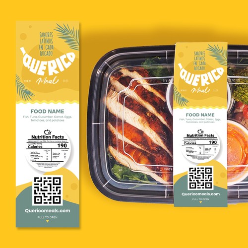 Designs | Meal prep container label for Miami company | Product ...