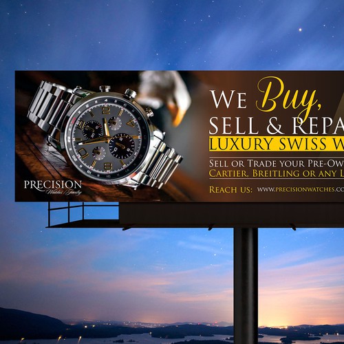 Luxury Watch Billboard Design | Signage contest