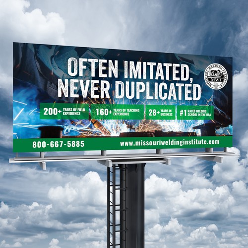 Designs | Billboard for top welding school in the USA! | Signage contest